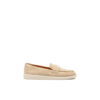 Kazar Beige Wildleder Slip-On Freizeit-Halbschuhe - - Shoes - Damen - Beige - 38 EU