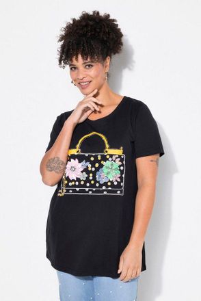 Miamoda T-Shirt T-Shirt A-Linie Taschen-Motiv