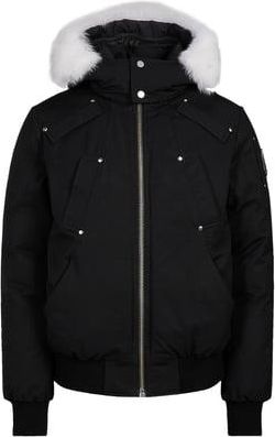 Moose Knuckles Blouson droit &agrave; capuche Original Ballistic en coton m&eacute;lang&eacute;