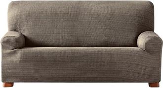 Eysa Aquiles Elastisch Sofa Überwurf 3 Sitzer Farbe 07-Braun, Polyester-Baumwolle, Braun, 37 x 29 x 9 cm, 1 Einheiten
