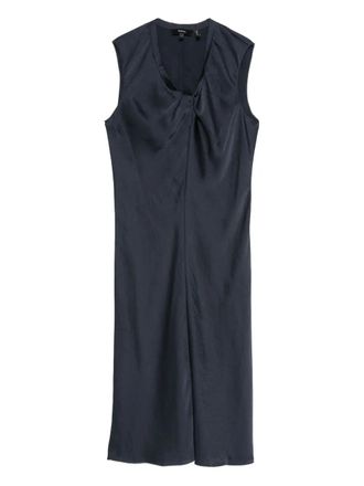 Theory robe à effet drapé - Bleu