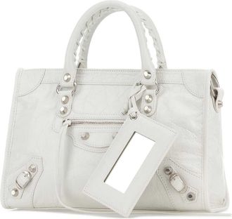 Balenciaga Le City Top Handle Bag - White