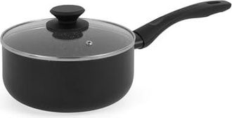 PROGRESS Progress BW12907EU7 Casserole en céramique marbrée de 16 cm avec couvercle - Casserole anti-adhésive avec revêtement en céramique marbré métallique, c