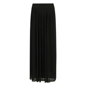 PESERICO Jupe Pliss&eacute;e Asym&eacute;trique - Femme - Jupes - Noir - Taille: 46 FR