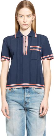 Gucci Polo top with striped trim