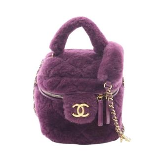 Chanel Pre-owned Matelasse Lammfell Schultertasche - - Pre-owned - Damen - Lila - ONE SIZE
