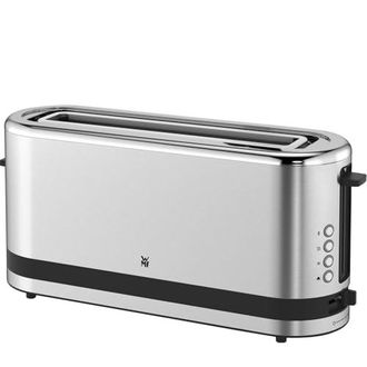 WMF K&uuml;chenminis Toaster Langschlitz mit Br&ouml;tchenaufsatz, 2 Scheiben, XXL, Bagel-Funktion, Langschlitztoaster mit 7 Br&auml;unungsstufen, 900W, Toaster edelstah