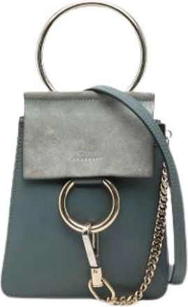 Chlo&eacute; Pre-owned Faye Bracelet Bag - - Pre-owned - Damen - Blau - ONE SIZE
