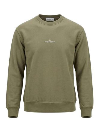 Stone Island Pull Col Rond - Vert