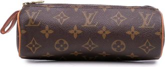 Louis Vuitton Portemonnaie - Monogram Trousse Ronde Pencil Case 20 - Gr. unisize - in Braun - für Damen