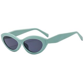 Generic Lunettes De Soleil Dext&eacute;rieur &Agrave; Petite Monture For Femmes Et Hommes, Verres D&eacute;coratifs For Le Sport(Green)