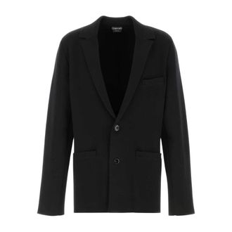 Tom Ford Stretch Woll-Mischung Sakko - - Jackets - Herren - Schwarzk - XL