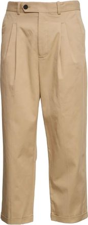 Dr&ocirc;le de Monsieur Homme, Pantalons, Beige, Taille: S Le Pantalon &agrave; Plis Cropped