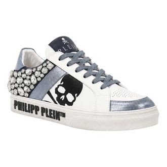 Philipp Plein Femme, Chaussures, Blanc, Taille: 35 EU Baskets basses Skull