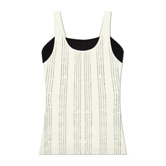 The Attico Doppellagiges Top - - Tops - Damen - Beige - XS