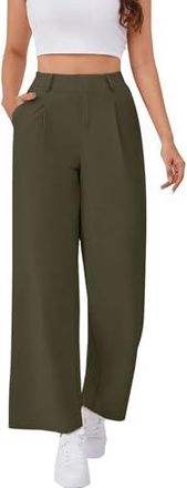 Generico Pantalon de surv&ecirc;tement pour femme taille haute pantalon de surv&ecirc;tement Curvy Jambe Large Sport Pantalon avec Poches Longues Confortable Athl&eacute;tique Pa