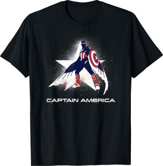 MARVEL Captain America: Brave New World Spray Stencil Style T-Shirt