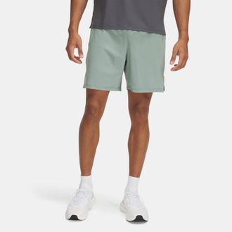 Under Armour Launch Elite Shorts f&uuml;r Herren, 17,5 cm Silica Gr&uuml;n / Silica Gr&uuml;n / Reflektierend 3XL