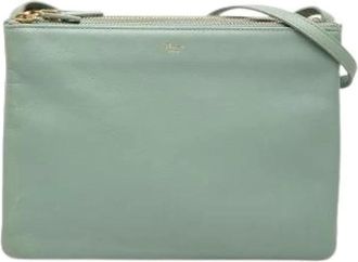 Celine Pre-owned Cuir sacs-celine - Femme - Pre-owned - Vert - Taille: ONE Size