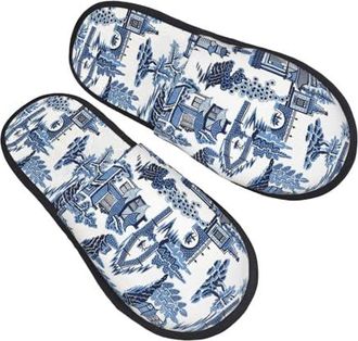 Generic L&eacute;g&egrave;re Pantoufles Bleu oriental dAsie Chausson Maison Classiques Chaussons Homme pour Homme Femme Hiver L