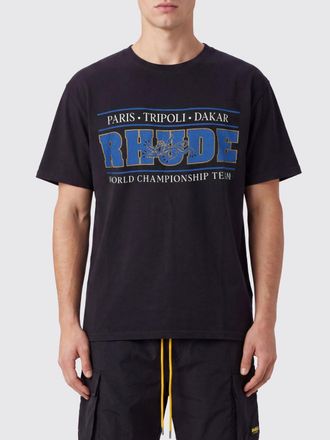 Rhude Baumwoll-T-Shirt mit Grafikdruck und Logo