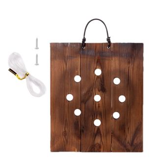 Generico Set mit Platten f&uuml;r Farn, Elchhorn, rechteckige Holzbl&ouml;cke, zum Aufh&auml;ngen an der Wand, Rahmen f&uuml;r Luftpflanzen, geeignet f&uuml;r drinnen und drau&szlig;en, K&uuml;ch