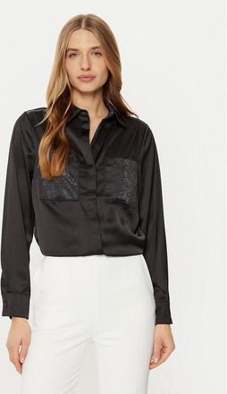 Guess Hemd W5RH40 WFQC2 Schwarz Regular Fit