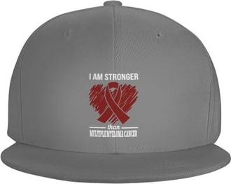 Generic Je suis Plus Forte Que Le My&eacute;lome Multiple Femme Homme Strapback Cap Snapback Casquette Hip Hop R&eacute;glable Chapeaux Pare-Soleil pour P&ecirc;che Adulte Trucke