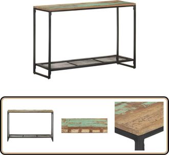 vidaXL Konsolentisch 110x35x75 cm Recyceltes Massivholz - Holztisch - Wohnzimmerm&ouml;bel - Beistelltisch - Landhaus Deko - Vintage M&ouml;bel