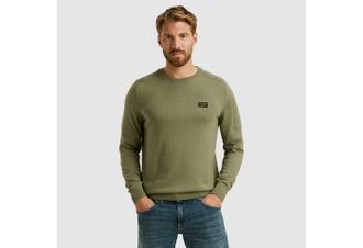 PME Legend Rundhalspullover mit Logo Stickerei