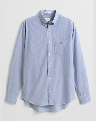 GANT Leichtes Popeline-Streifenhemd aus Baumwolle mit Brusttasche in