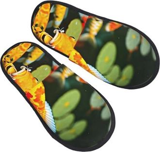 Generic Classiques Pantoufles Hommes Imprim&eacute; japonais de jolies carpes ko&iuml; Maison Pantoufles L&eacute;g&egrave;re Chaussons en Peluche pour Ext&eacute;rieur Int&eacute;rieur Femme M