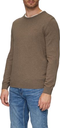 s.Oliver Baumwollpullover mit Logo-Stickerei