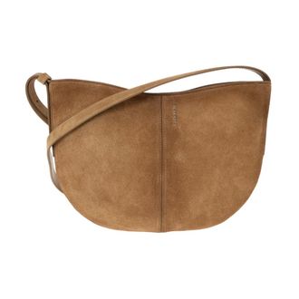 Jil Sander Sac &agrave; bandouli&egrave;re Foro en daim - Homme - Sacs - Brun - Taille: ONE Size