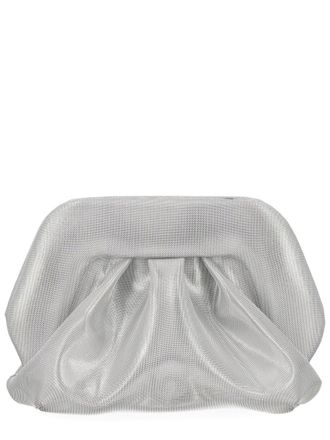Themoir&egrave; Womens Pochette Bios Silver Polyurethane Handbags Hand Bags