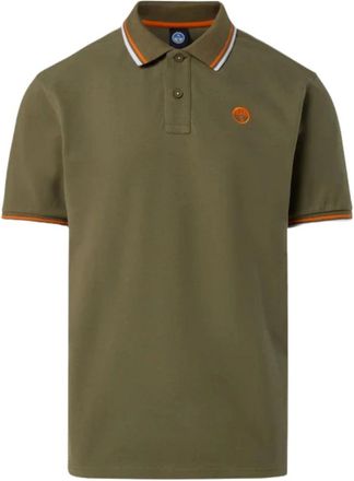 North Sails Homme, Tops, Vert, Taille: XL Polo maglia maglietta logo e righe 692439