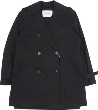 Max Mara Femme, Manteaux, Noir, Taille: 40 FR Landa Raincoat