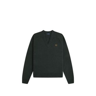 Fred Perry Pull droit col V en coton