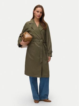 Vero Moda Tenchcoat Lou 10257581 Gr&uuml;n Regular Fit