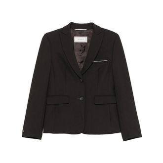 PESERICO Blazer mit Perlenbesatz - - Jackets - Damen - Braun - XL