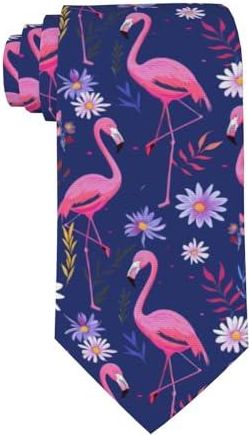 Generic Flamants Roses Petite Marguerite Cravate Décontractée Cravate Homme Élégante Cravates Hommes Pour Adultes Affaires Célébrations