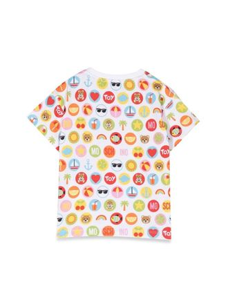 Moschino Multicolour Circle Print Cotton T-Shirt - Multicolor