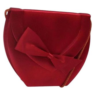 Saint Laurent Pre-owned Satin sacs-ports-paule - Femme - Pre-owned - Rouge - Taille: ONE Size