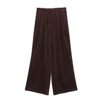 Alysi Wide Hosen - - Trousers - Damen - Braun - L
