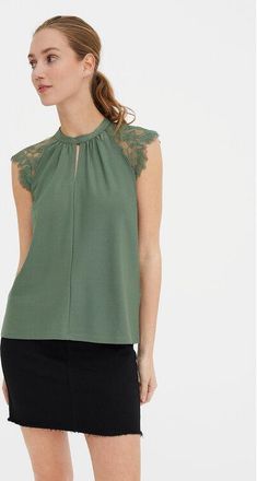 Vero Moda Bluse Milla 10226072 Grün Regular Fit