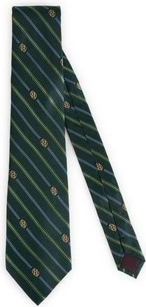 Dr&ocirc;le de Monsieur Cravate ray&eacute;e en soie