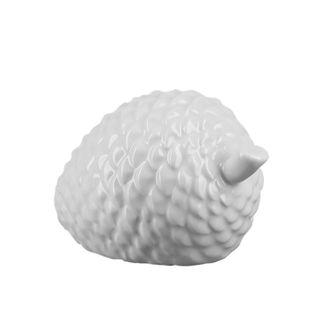 Fink wei&szlig;er Deko Zapfen 11 cm aus Porzellan Tannenzapfen zum dekorieren