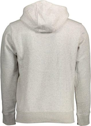 Tommy Hilfiger Logo-Embroidered Cotton Hoodie - Gray