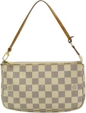 Louis Vuitton Pre-owned Damier Azur Pochette - Femme - Pre-owned - Beige - Taille: ONE Size