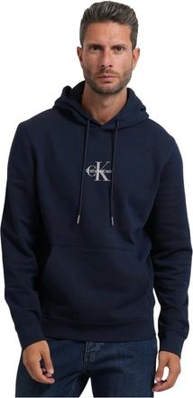 Calvin Klein Logo Hoodie - - Sweatshirts & Hoodies - Herren - Blau - XL